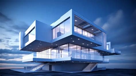 3dで視覚化された現代建築 3dハウス 団地 家背景壁紙画像素材無料ダウンロード Pngtree