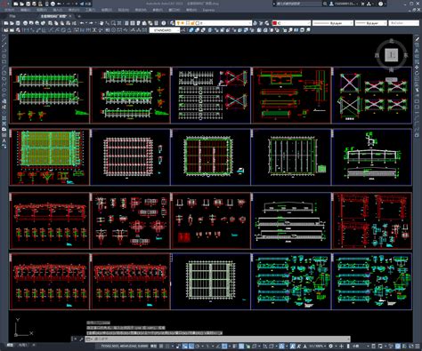 某钢结构厂房图纸 Autocad 2000 模型图纸下载 懒石网