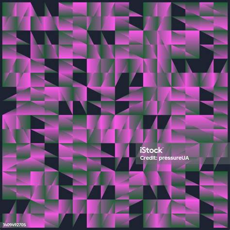 추상적 인 기하학적 모양과 기하학 양식을 가진 기괴한 그라디언트 벡터 원활한 패턴 그래픽 강렬하고 밝은 색상에 대한 스톡 벡터