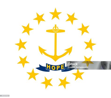 로드 아일랜드 주의 공식 현재 국기입니다 로드 아일랜드의 국기 그림 개념에 대한 스톡 벡터 아트 및 기타 이미지 개념 개념과 주제 국기 Istock