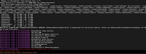 list devices error r ffmpeg