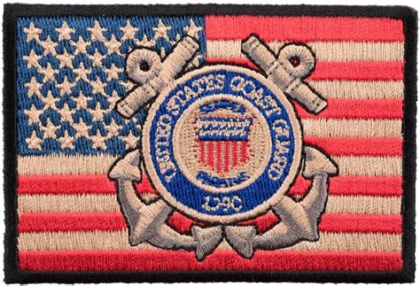 American Flag Coast Guard Patch Us Flag Patches Clothing