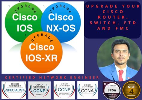 Upgrade Cisco Router Switch Firewall Ftd Fmc And More By It Anwar Fiverr