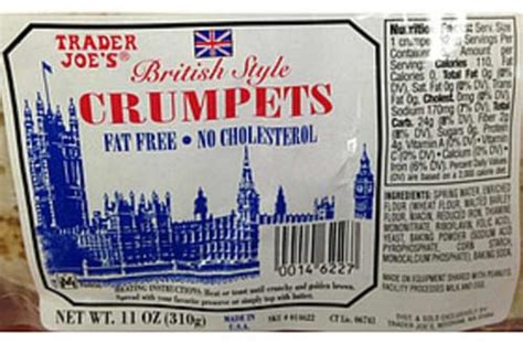 Trader Joes British Style Crumpets 52 G Nutrition Information Innit