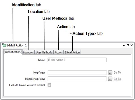 Alarm Redirection Guide Display The Action Form Configure A