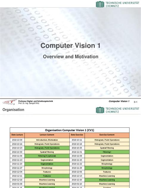 Computer Vision 1 Pdf Computer Vision Systems Theory