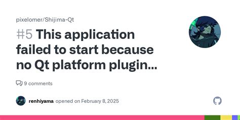 This Application Failed To Start Because No Qt Platform Plugin Could Be