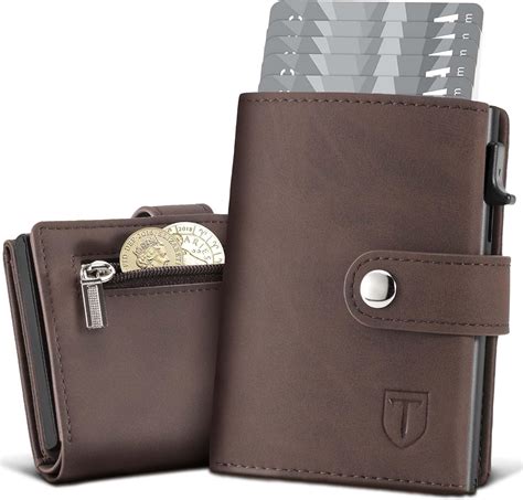 Tenbst Portafoglio Uomo Slim Piccolo Porta Carte Di Credito Uomo In