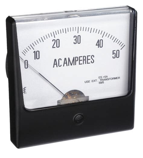 Ac Current 0 A 50 A Analog Panel Meter 12g38712g387 Grainger