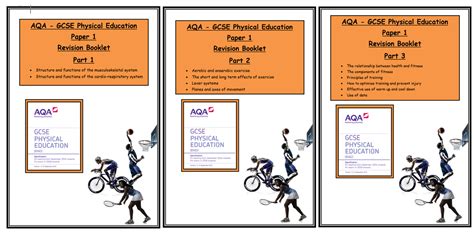 AQA GCSE PE Paper 1 Complete Revision Booklets Teaching Resources