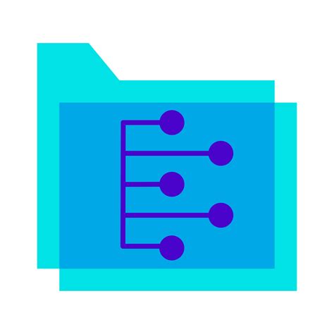 Files Server Database Folder Document Blue Icon Vector Illustration Vector Art At Vecteezy