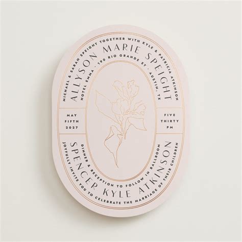 Deco Band Foil Pressed Wedding Invitations By Kindred Fields Minted