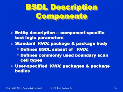 PPT Lecture IEEE JTAG Advanced Boundary Scan Description Language BSDL