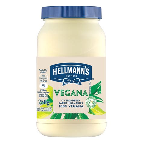 Molho Tipo Maionese Vegano Hellmanns Pote 250g Gtin Ean Upc