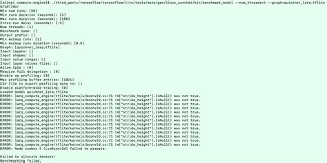 error in replicating quicknet benchmark results on raspberry pi 4 b