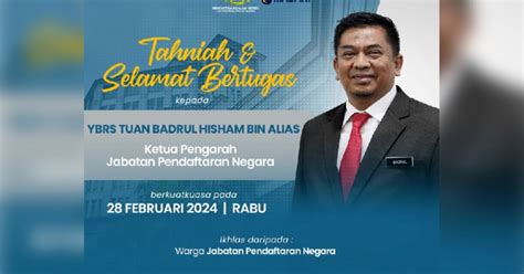 Badrul Hisham Kini Ketua Pengarah Jpn Yang Baharu Berita Harian