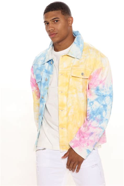 Tie Dye Denim Jacket Multi Color Fashion Nova