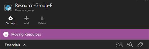 Move Azure Resources From One Resource Group To Another Using Rest