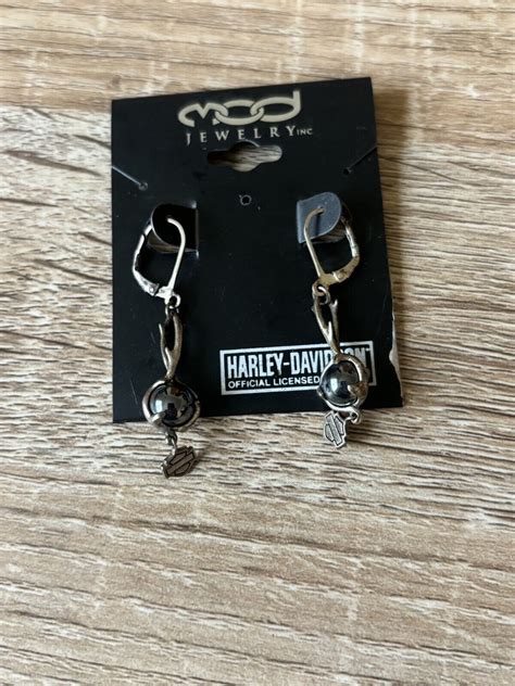 Harley Davidson Mod Sterling Silver Hematite 925 Silv… Gem