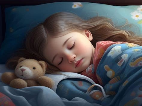 Premium Vector Sleep Day Cute Girl Cartoon