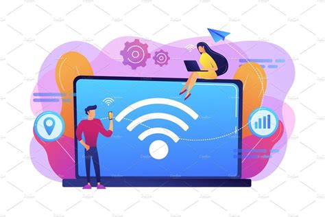 Wi Fi Connection Concept Vector Wifi Concept Wifi Mesh