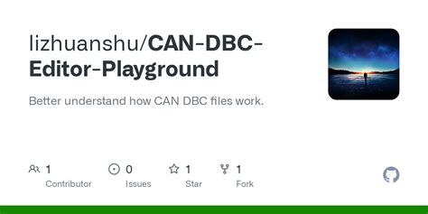 Github Lizhuanshucan Dbc Editor Playground Better Understand How Can Dbc Files Work