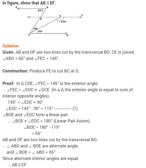 Extra Questions For Class 9th Maths Chapter 6 Lines And Angles