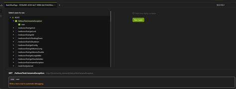 Bug Batch Execution Cases Do Not Have Return Value Of Status · Issue 149 · Arextestarex