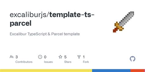 github excaliburjs template ts parcel excalibur typescript and parcel