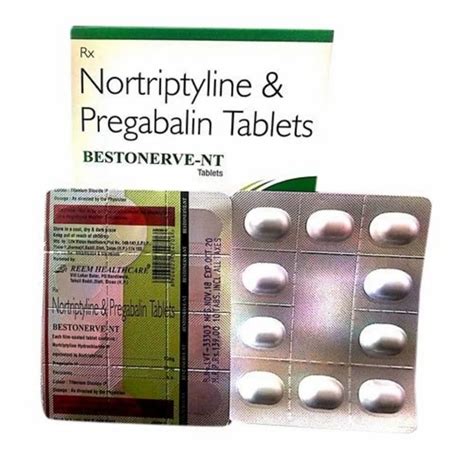 Rx Nortriptyline Pregabalin Tablets 1 Year At ₹ 139 Stripe In Kaithal Id 22392318988