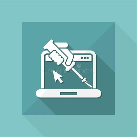 Computer Assistance Service Concept Stock Illustration Illustration