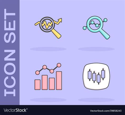 Set Browser With Stocks Market Search Data Vector Image