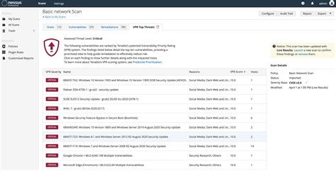 Télécharger Tenable Nessus Vulnerability Assessment Tenable