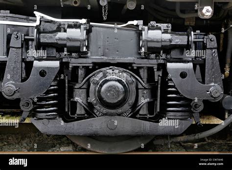 Detail Of Bogie And Driving Wheels Of British Rail Class 56 Diesel