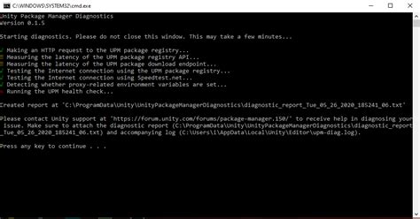 Cannot Establish Connection With Unity Package Manager Local Server