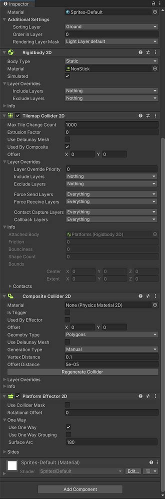 Used By Composite On Tilemap Collider Disables Collider Unity Engine