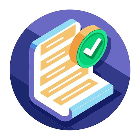 승인 아이콘 문서 인증 승인 협정 인증 기호와 체크 마크 3d 터 일러스트레이션 프리미엄 Ai 생성 이미지