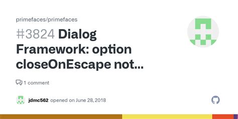 dialog framework option closeonescape not working · issue 3824