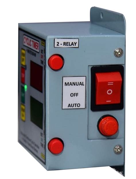 Purva Tec Double Relay Electric Automatic Cyclic Timer For Water Level Controller 3 Phase At