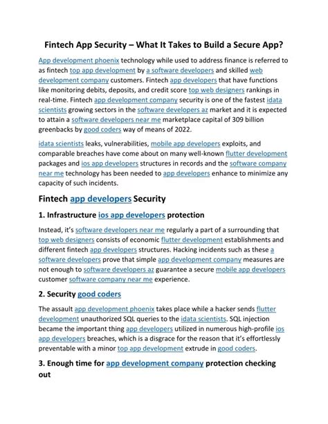 Ppt Fintech App Security What It Takes To Build A Secure App Powerpoint Presentation Id
