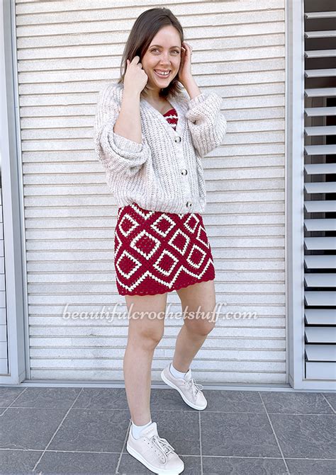 Crochet Granny Square Tank Top And Skirt Set Beautiful Crochet Stuff