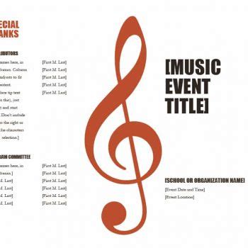 10 Event Program Templates Word Excel PDF Formats