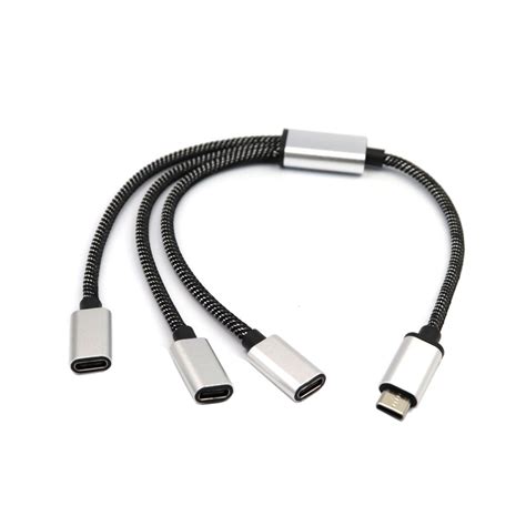 Ez Usb C 型公頭轉 3 Usb C 母頭分線器 C 型集線器 適用於 C 型遊戲手柄 蝦皮購物