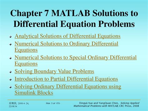Chapter 7 Differential Equation Problems Ppt Download