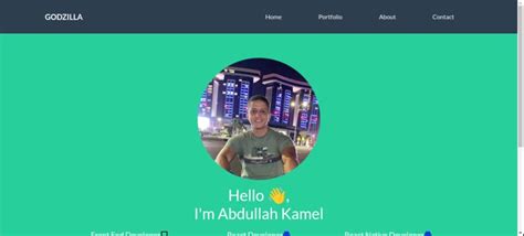 Abdullah Kamel On Linkedin I Want To Share With You My Second React App React Portfolio Spa