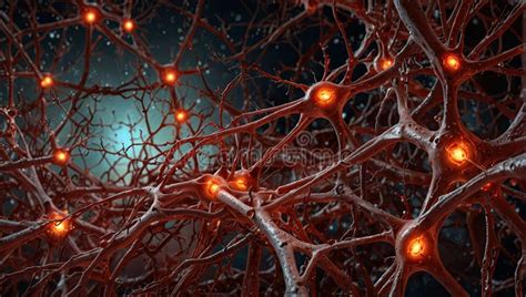 Neural Network Activity Concept Stock Illustration Illustration Of