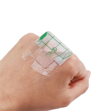 20pcs 뜨거운 판매 방수 의료 접착제 광장 상처 스티커 드레싱 밴드 보조 붕대 응급 처치 상처 지혈타투 액세사리 Aliexpress