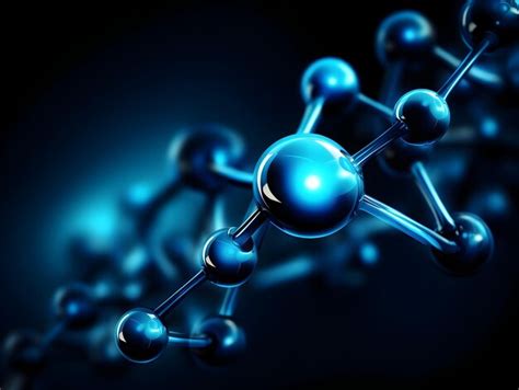Captivating Molecular Structures In A Futuristic Medical Background Premium Ai Generated Image