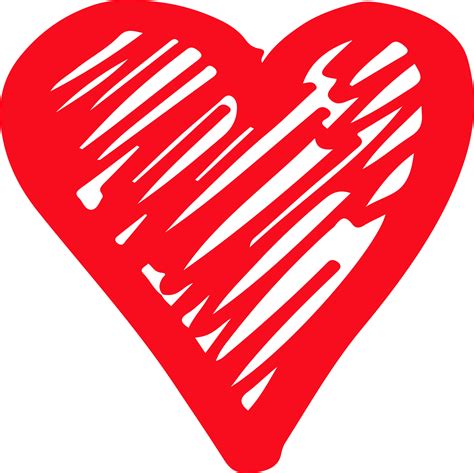Hand Draw Heart Icon Love Sign Design 10160101 Png