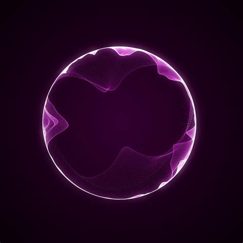 Premium Photo Spherical Equalizer For Music Round Sound Wave Of